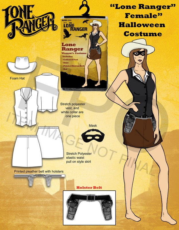 DISCONTINUED – The Lone Ranger – Women’s “Lone Ranger” Costume ...